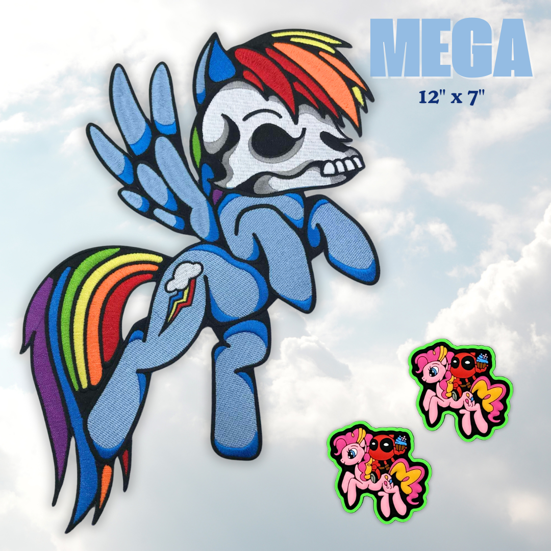 Mega Dash & Dead Pie – Red Ink Patches